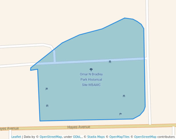 Omar N Bradley Park Historical Site WBAMC in El Paso | Map and Routes