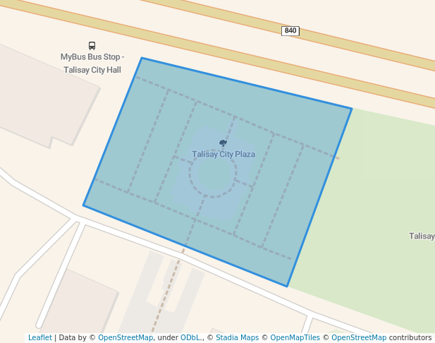 Talisay City Plaza in Talisay | Map and Routes