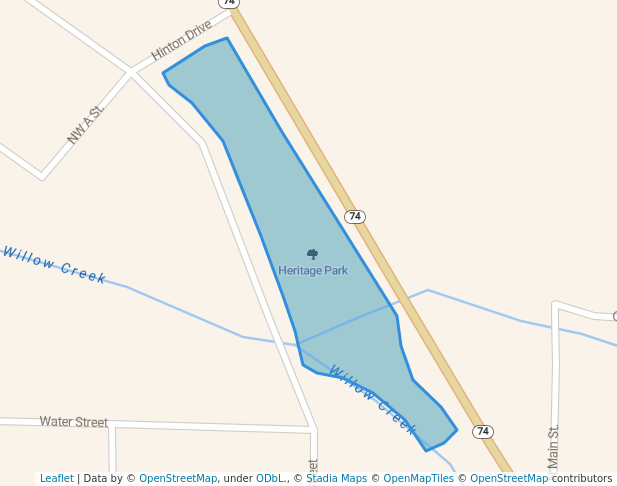 Heritage Park in Heppner | Map and Routes