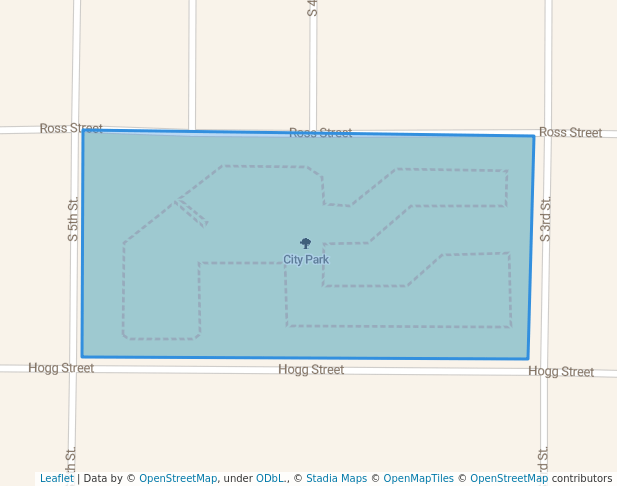 City Park in Vega | Map and Routes