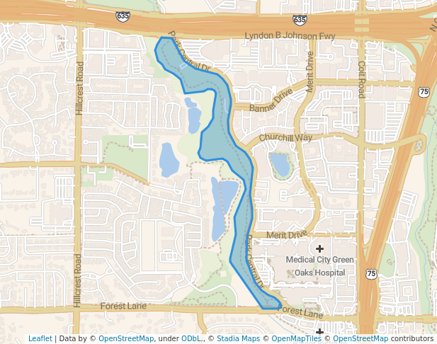Anderson Bonner Park in Dallas | Map and Routes
