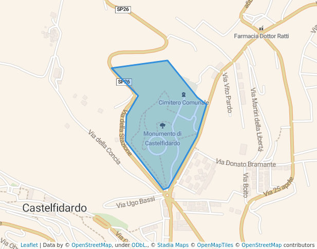Monumento di Castelfidardo in Castelfidardo | Map and Routes