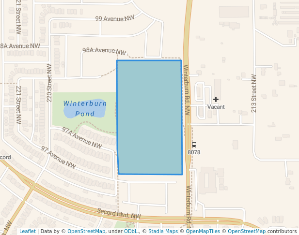 Secord Park in Edmonton | Map and Routes