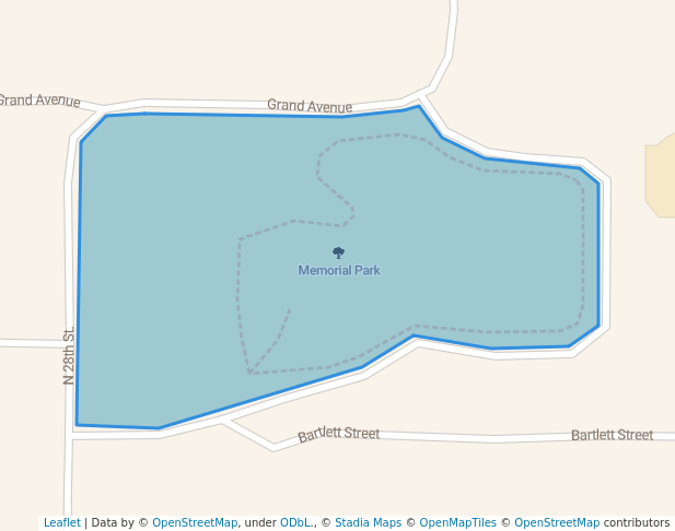 Memorial Park in Bethany | Map and Routes