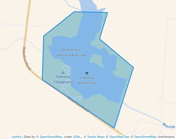 Kokosing Wildlife Area in Fredericktown | Map and Routes