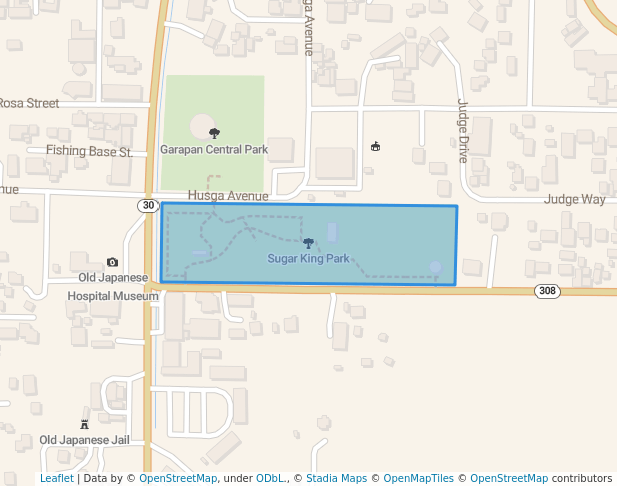 Sugar King Park in Garapan | Map and Routes