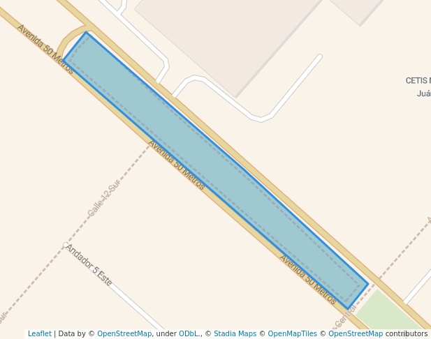 Andador 50 Metros in Jiutepec | Map and Routes