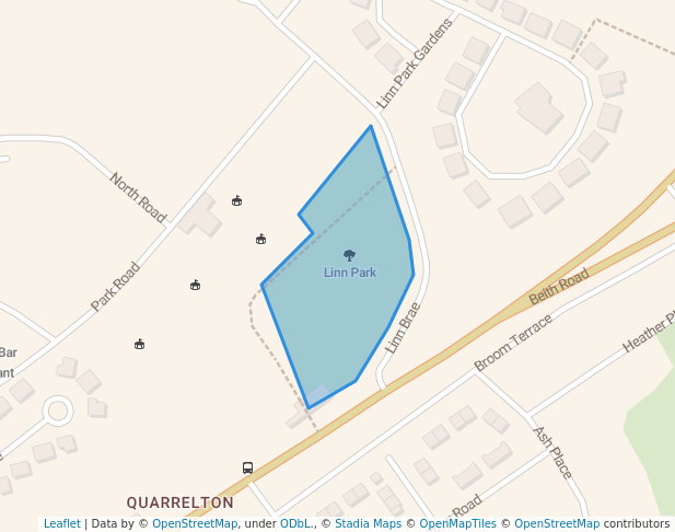 Linn Park in Johnstone | Map and Routes