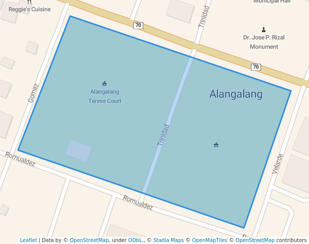 Alangalang Public Park in Alangalang | Map and Routes