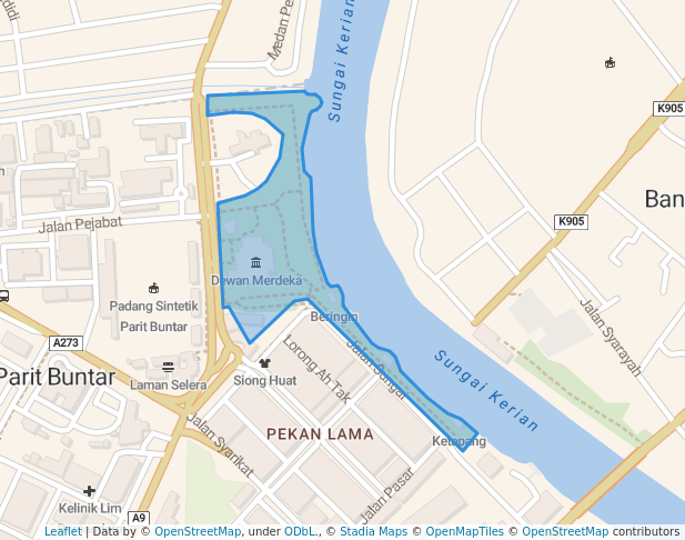 Kerian RIver Park in Parit Buntar | Map and Routes