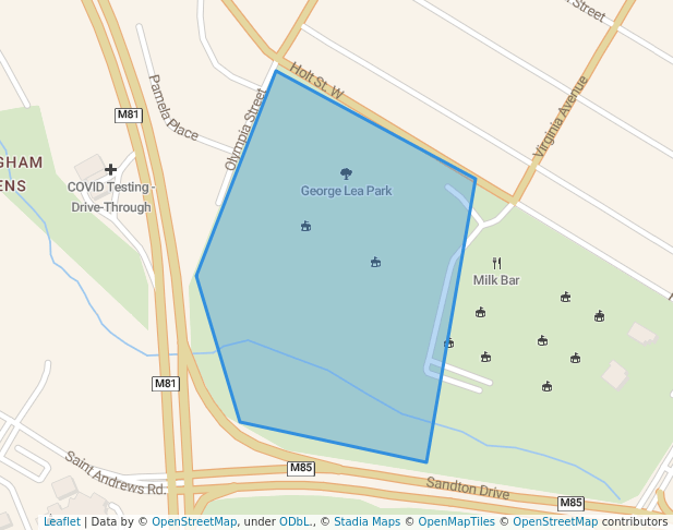 George Lea Park in Sandton | Map and Routes