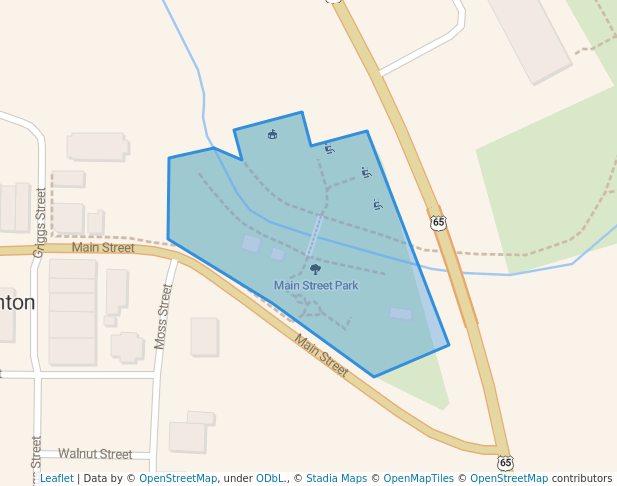 Main Street Park in Clinton | Map and Routes