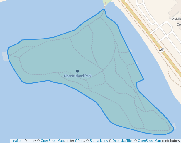 Alpena Island Park in Alpena | Map and Routes