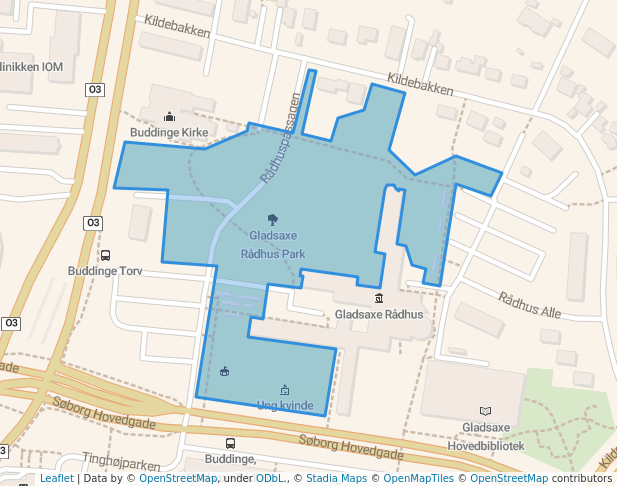 Gladsaxe Rådhus Park in Søborg | Map and Routes