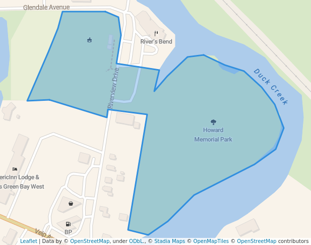 Howard Memorial Park in Green Bay | Map and Routes