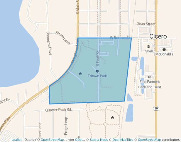 Tritown Park in Cicero | Map and Routes