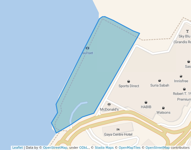 Suria Waterfront in Kota Kinabalu | Map and Routes