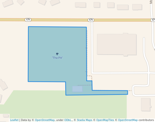 "The Pit" in Magna | Map and Routes