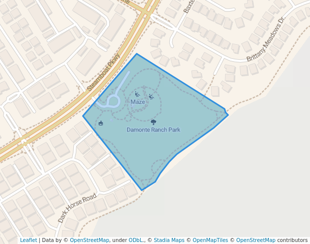 Damonte Ranch Park in Reno | Map and Routes