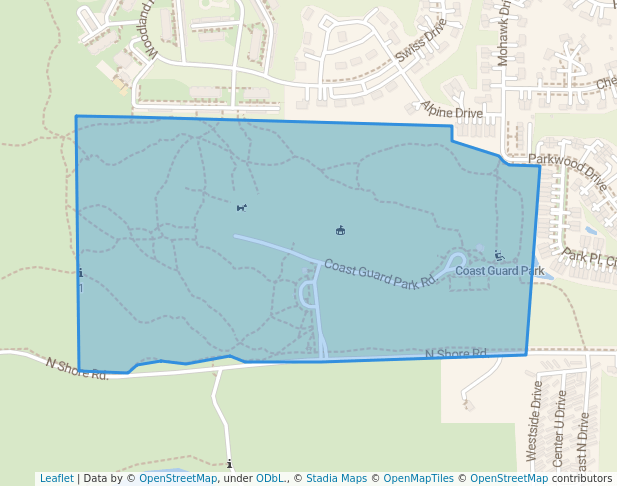 Coast Guard Park in Spring Lake | Map and Routes