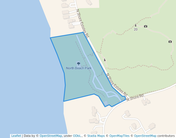 North Beach Park in Spring Lake | Map and Routes