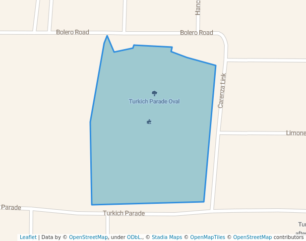 Turkich Parade Oval in Aveley | Map and Routes