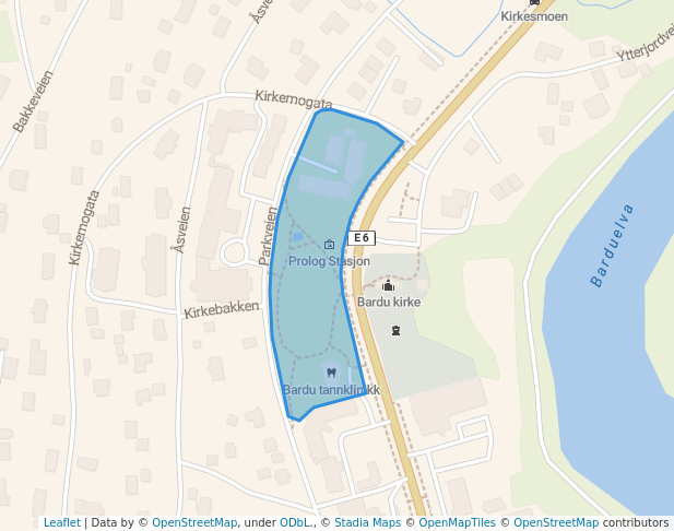 Prolog Park in Setermoen | Map and Routes