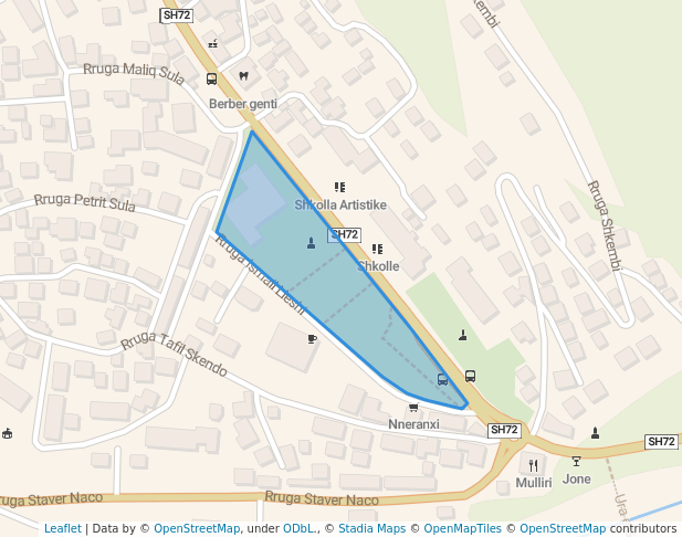 Parku Celepias in Berat | Map and Routes