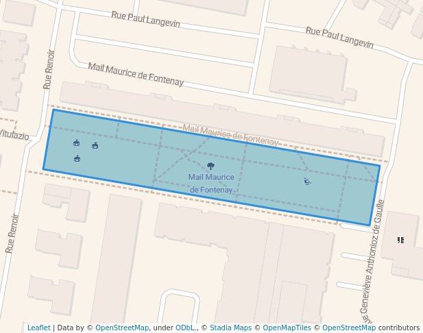 Mail Maurice de Fontenay in La Courneuve | Map and Routes