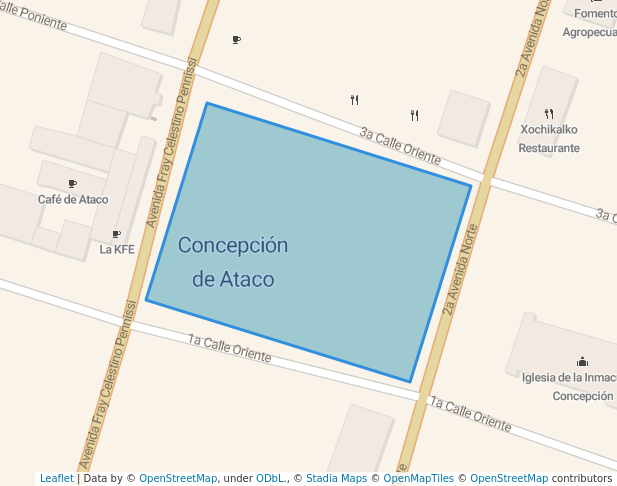 Parque Fray Rafael Hernandez in Concepción de Ataco | Map and Routes