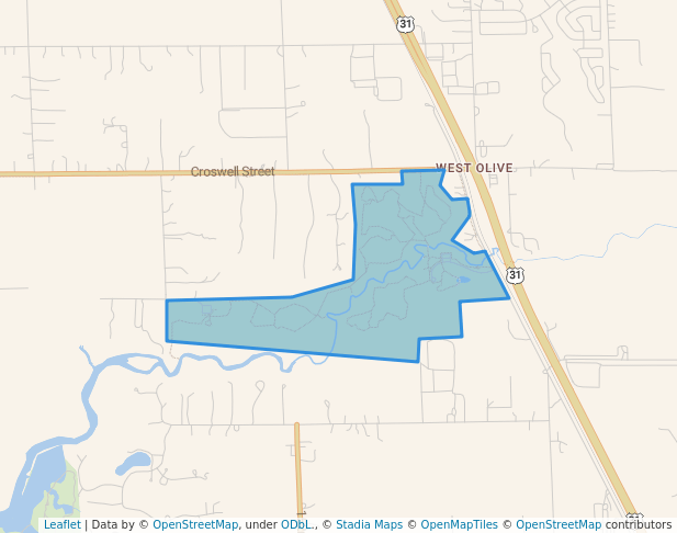 Hemlock Crossing in West Olive | Map and Routes
