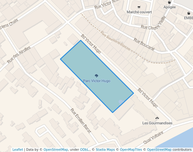 Parc Victor Hugo in Frontignan | Map and Routes