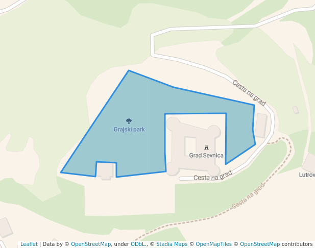 Grajski park in Sevnica | Map and Routes