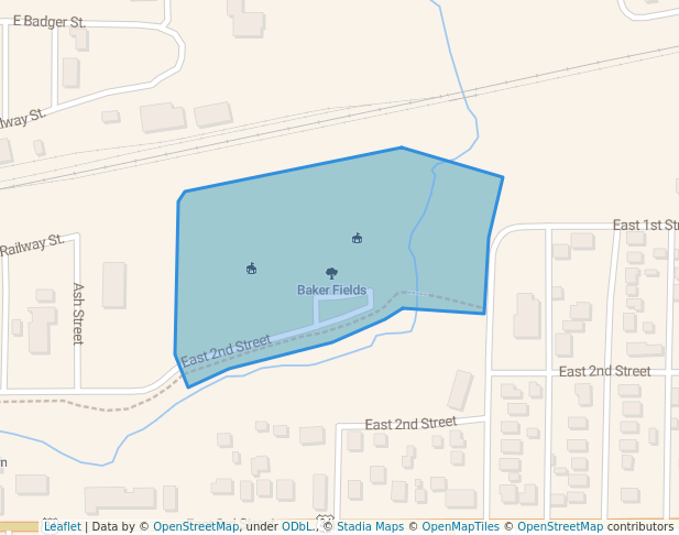 Baker Fields in Wray | Map and Routes
