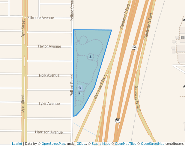 Jorge Almada Park in El Paso | Map and Routes