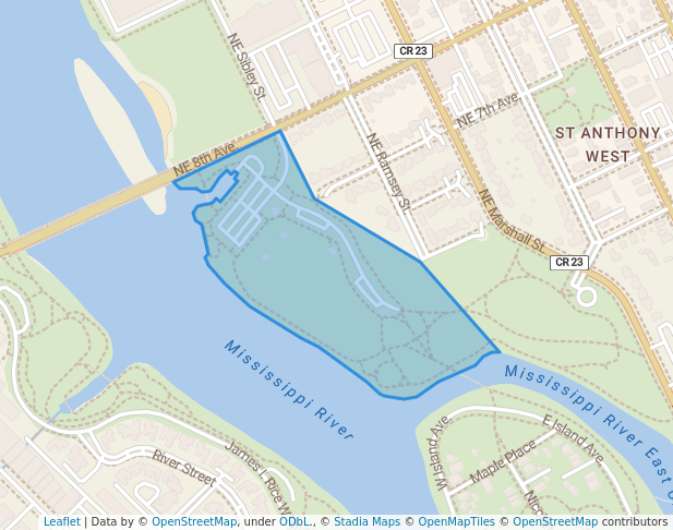 Boom Island Park in Minneapolis | Map and Routes