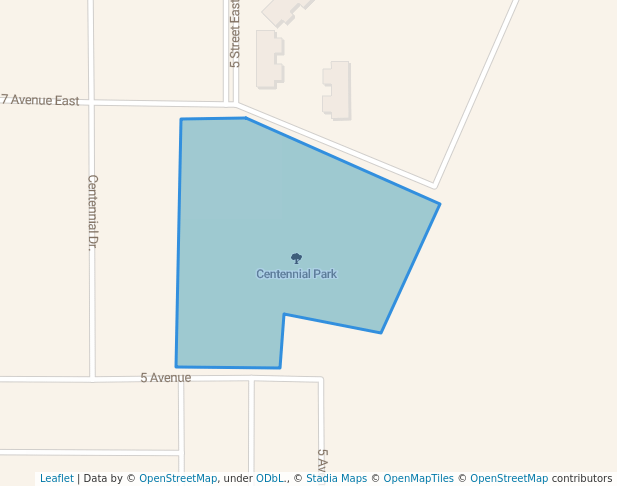Centennial Park in Shellbrook | Map and Routes