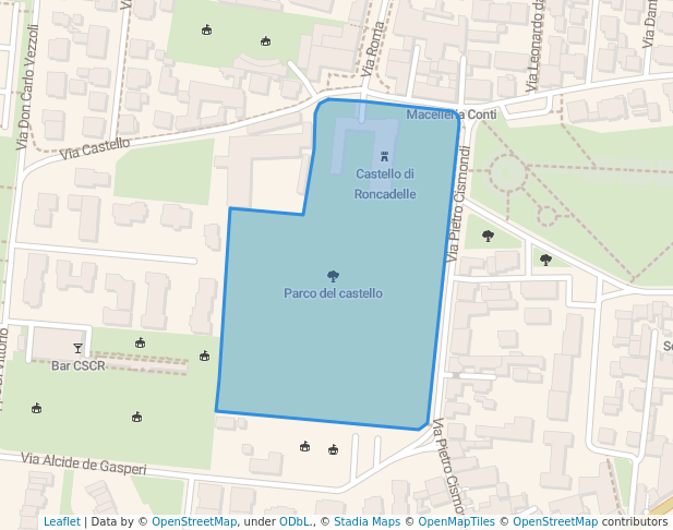 Parco del castello in Roncadelle | Map and Routes