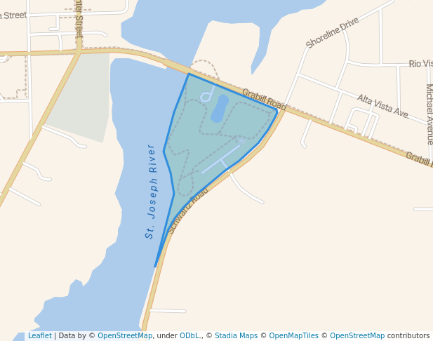 Riverside Gardens in Grabill | Map and Routes