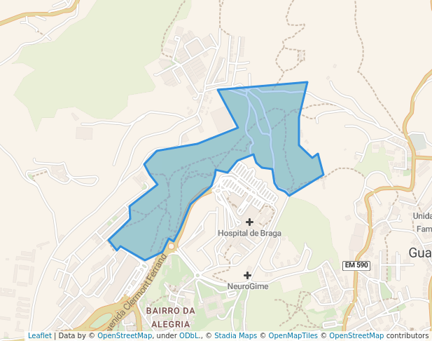 Sete Fontes in Braga | Map and Routes