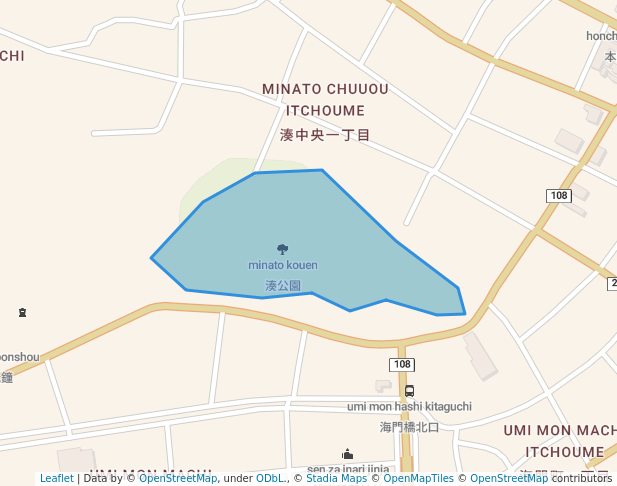 湊公園 in Hitachinaka | Map and Routes