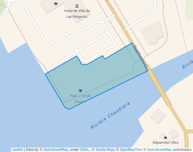 Parc J.-Émile Cloutier in Lac-Mégantic | Map and Routes