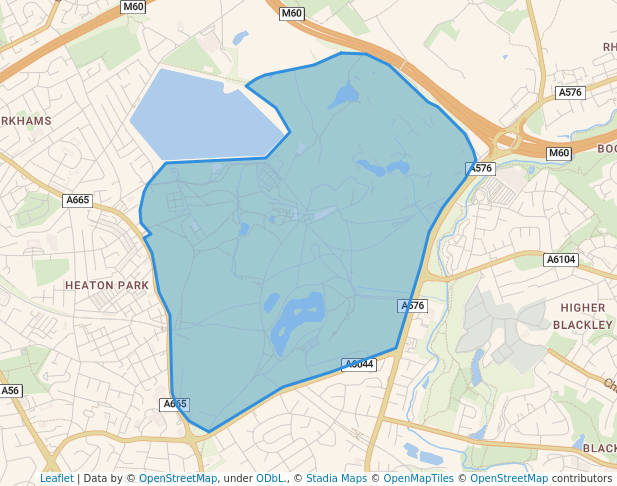 Heaton Park in Manchester | Map and Routes