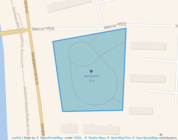 공원 in Dongducheon | Map and Routes