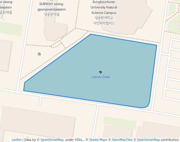 Library Field in Suwon | Map and Routes