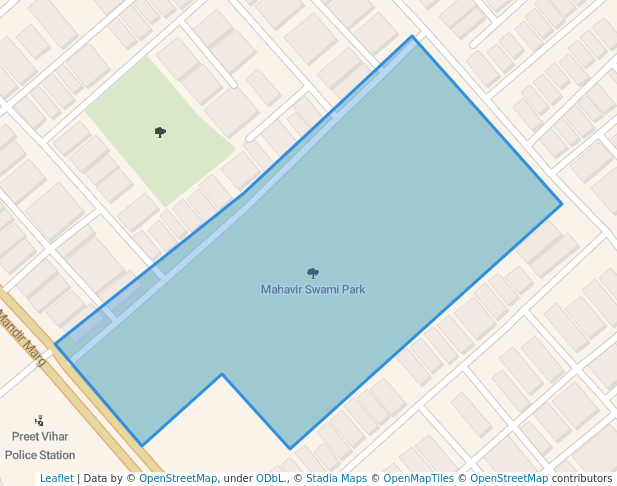 Preet Vihar G block Park in Delhi | Map and Routes