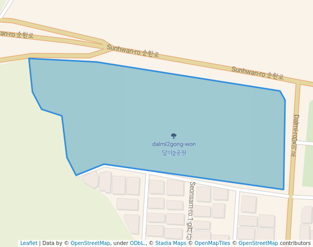 달미2공원 in Ansan-si | Map and Routes