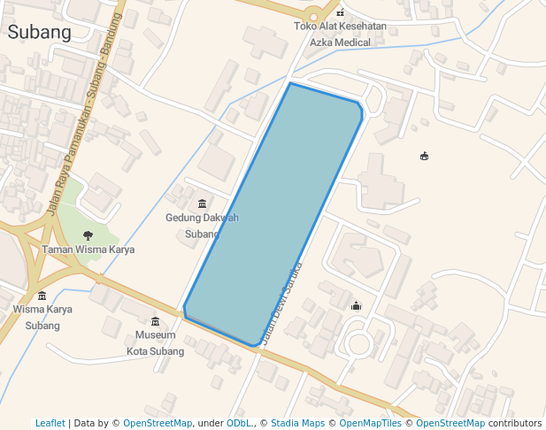 Alun-Alun Subang in Subang | Map and Routes