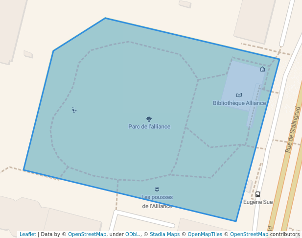 Parc de l'alliance in Grenoble | Map and Routes