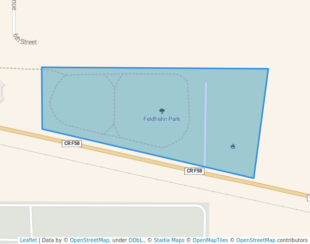 Feldhahn Park in Durant | Map and Routes